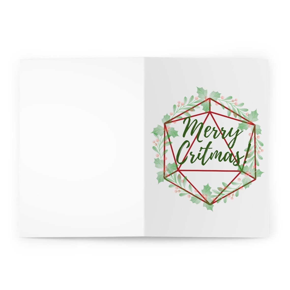DND Christmas Card Merry Critmas Dungeons and Dragons Card - Etsy UK