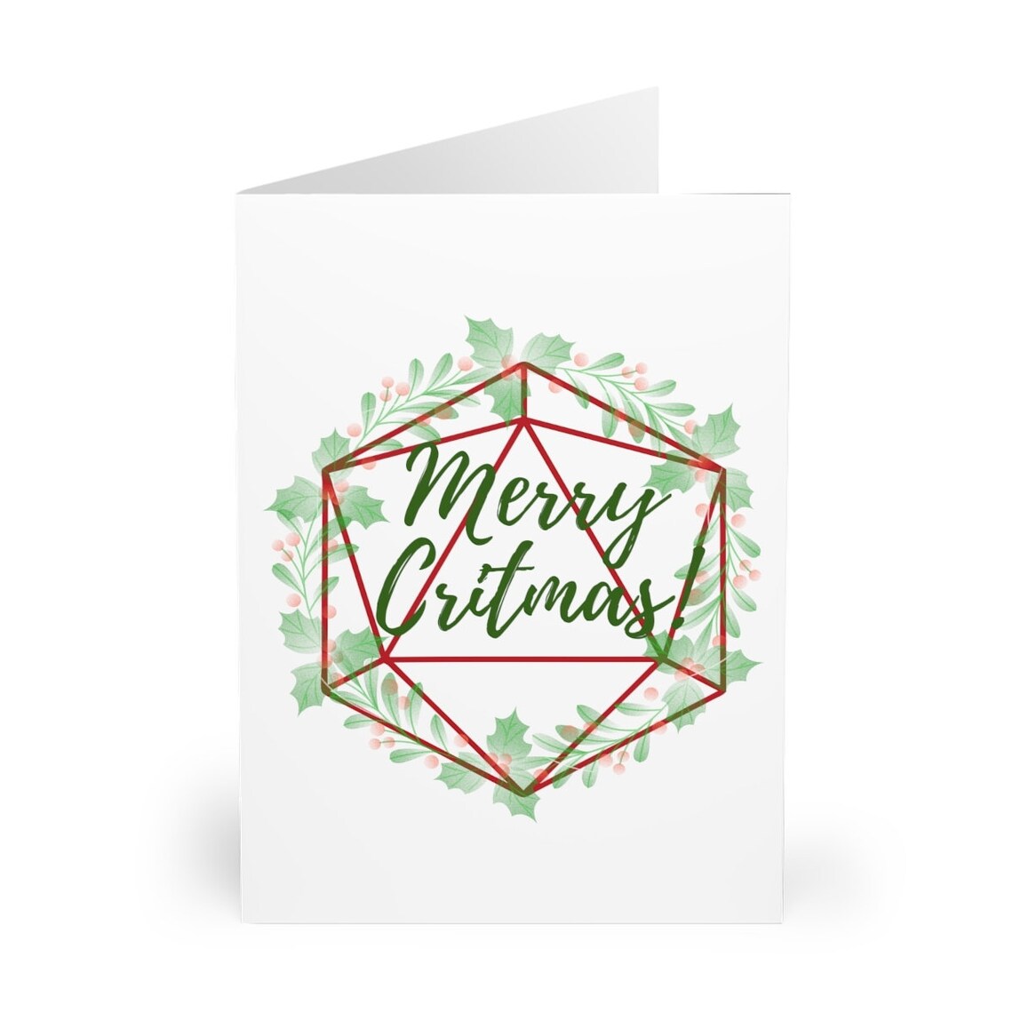 DND Christmas Card Merry Critmas Dungeons and Dragons Card - Etsy UK