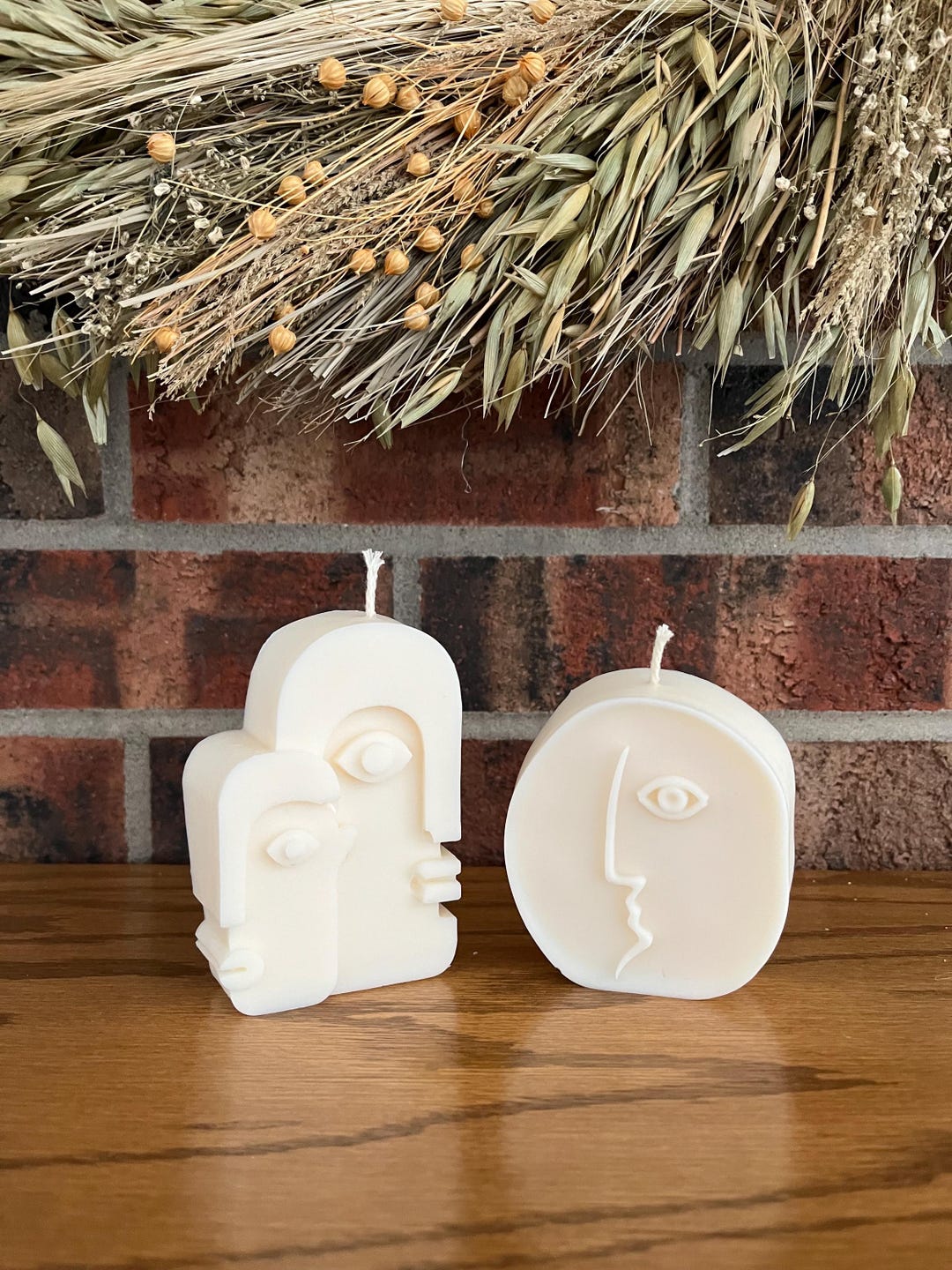 Abstract Face Candles - Etsy