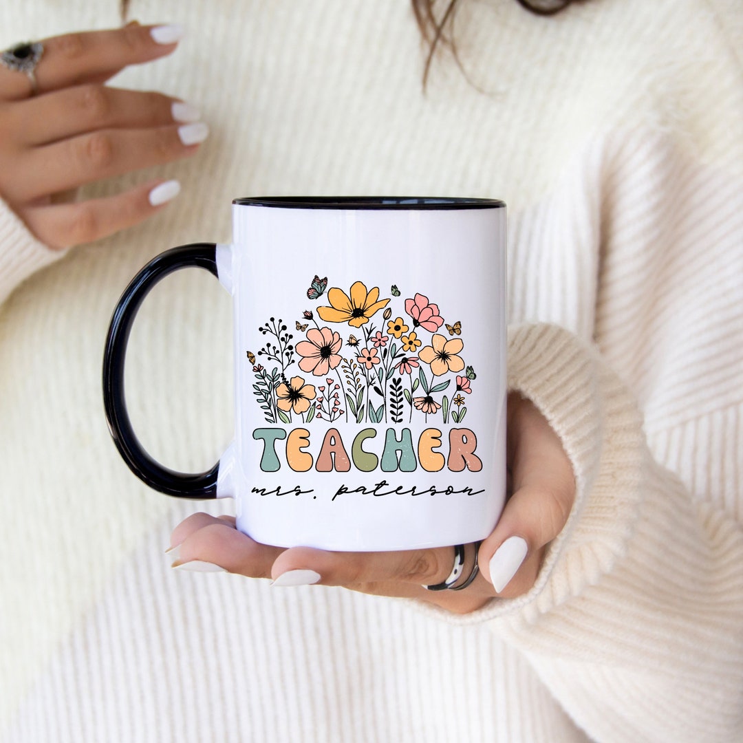 Personalized Teacher Mug, Teacher Coffee Mug, Personalized Gift for ...