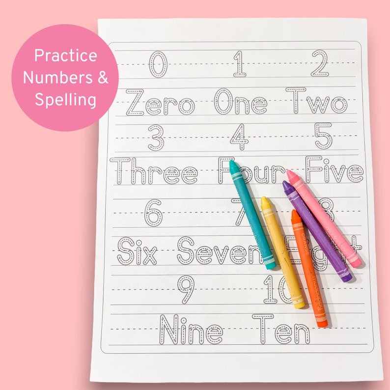 Alphabet / Number & Days of the Week Tracing PRINTABLES! PDF File ONLY ...