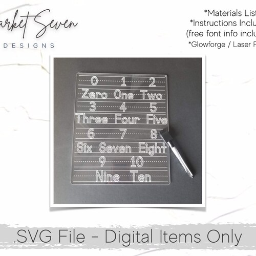 Alphabet Tracing Board SVG File ONLY - Etsy