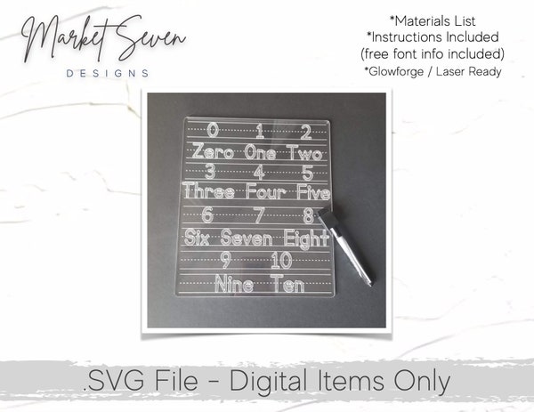 Alphabet Tracing Board SVG File ONLY - Etsy Canada