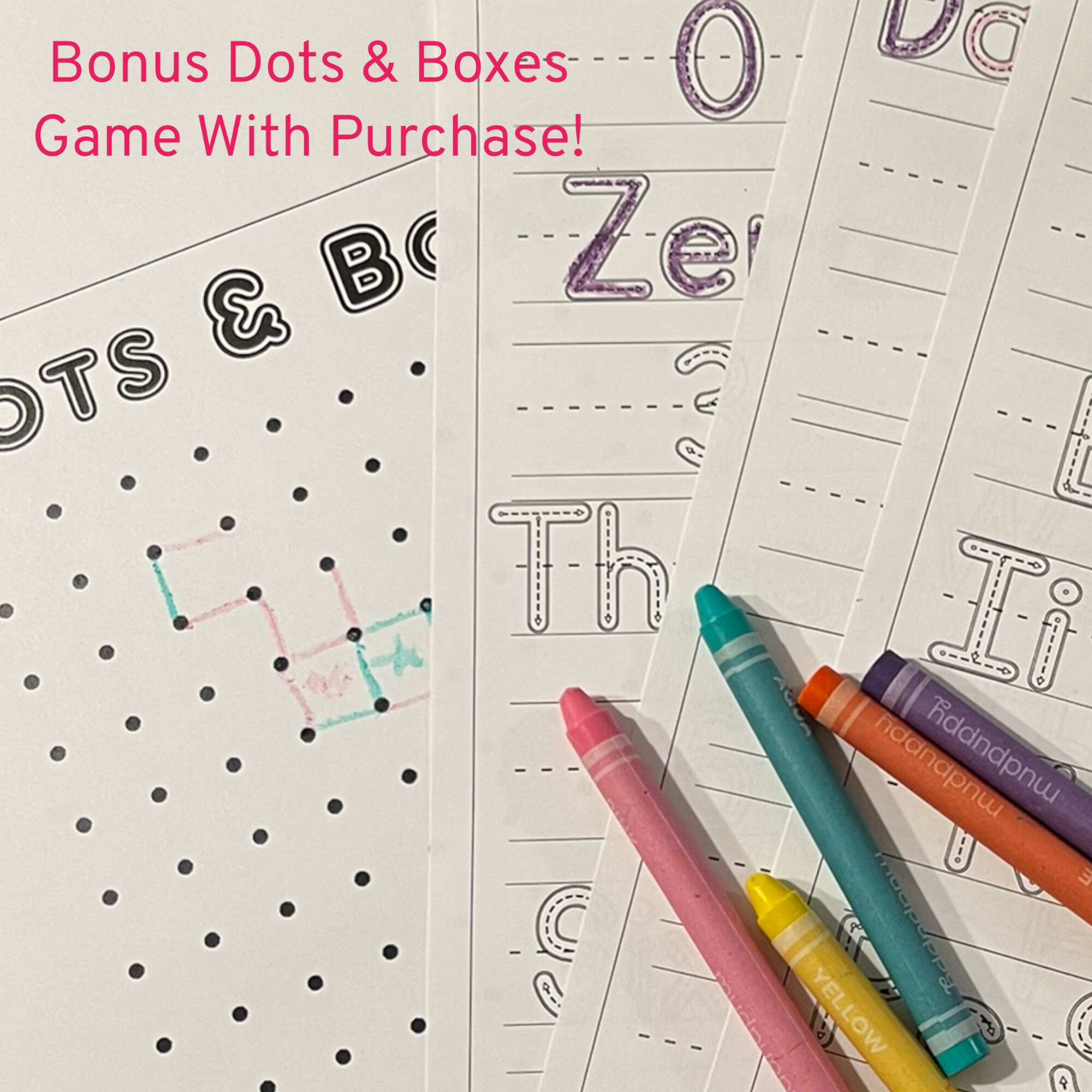 Alphabet / Number & Days of the Week Tracing PRINTABLES PDF File ONLY ...