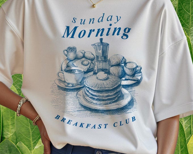 Sunday Breakfast Club T-shirt: Y2K Brunch Tee - Etsy