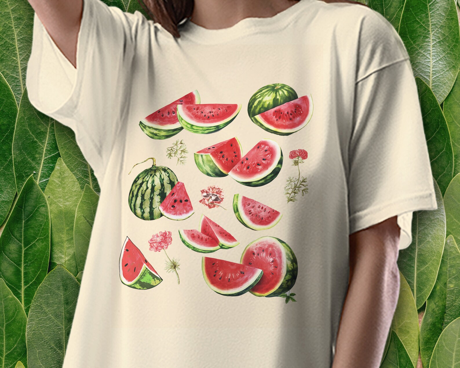 Watermelon T-shirt Fruit Graphic Shirt, Watermelon Tee, Watermelon ...