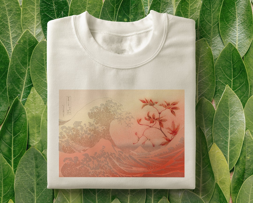 Japanese Wave T-shirt | Hokusai Shirt, the Great Wave off Kanagawa Tee ...