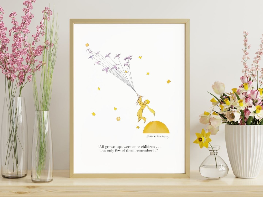 Le Petit Prince Print, Little Prince Poster, Petit Prince Illustration ...
