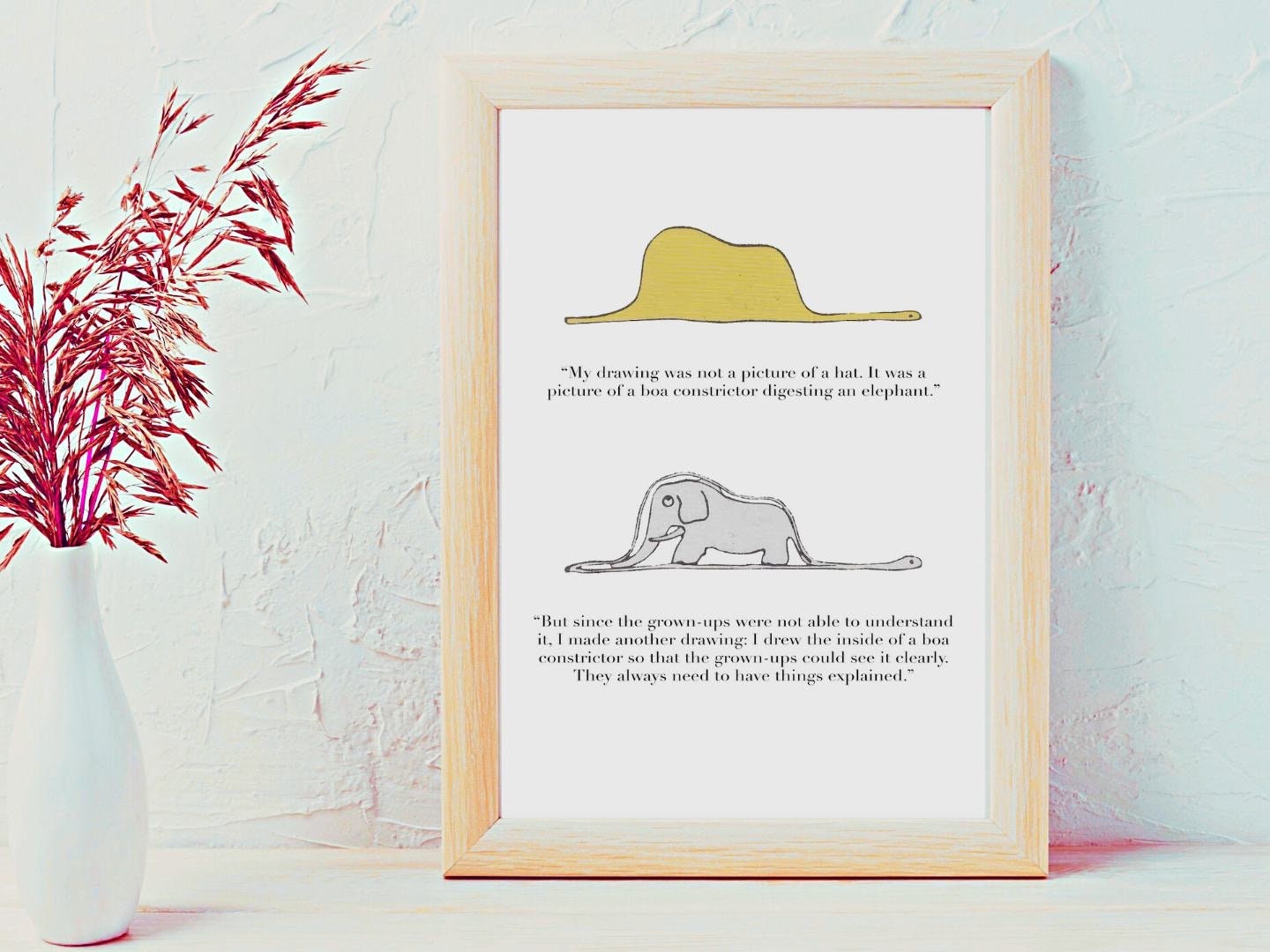 Le Petit Prince Print, Little Prince Poster, Little Prince Illustration ...