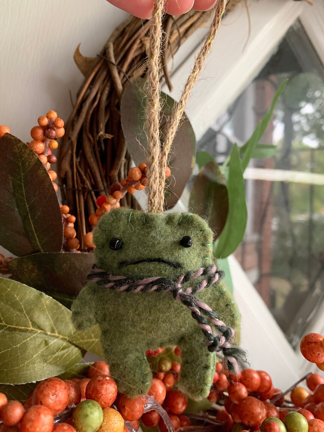 Frumpy Frog Ornament - Etsy