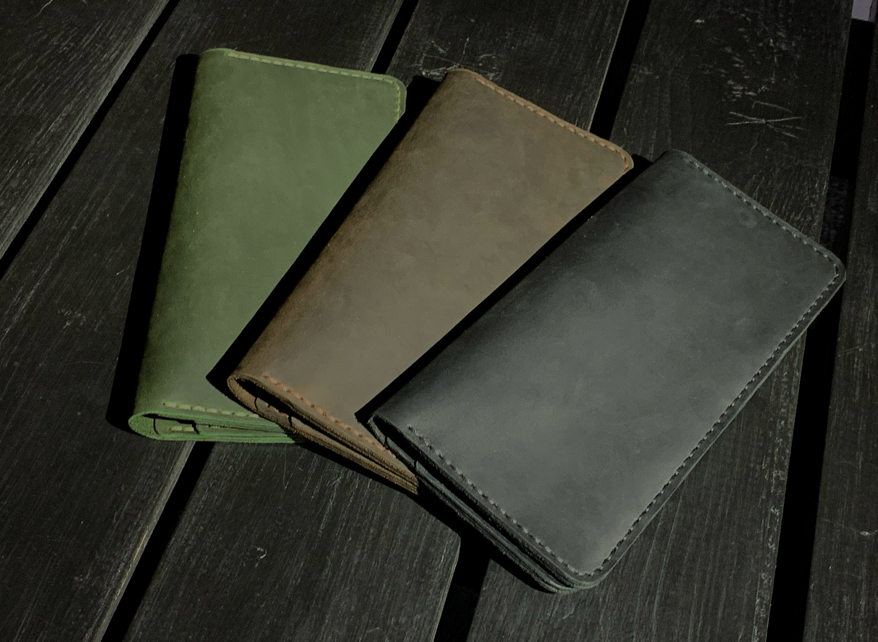 Long Wallet, Man Long Leather Wallet, Personalized Long Bifold Wallet ...