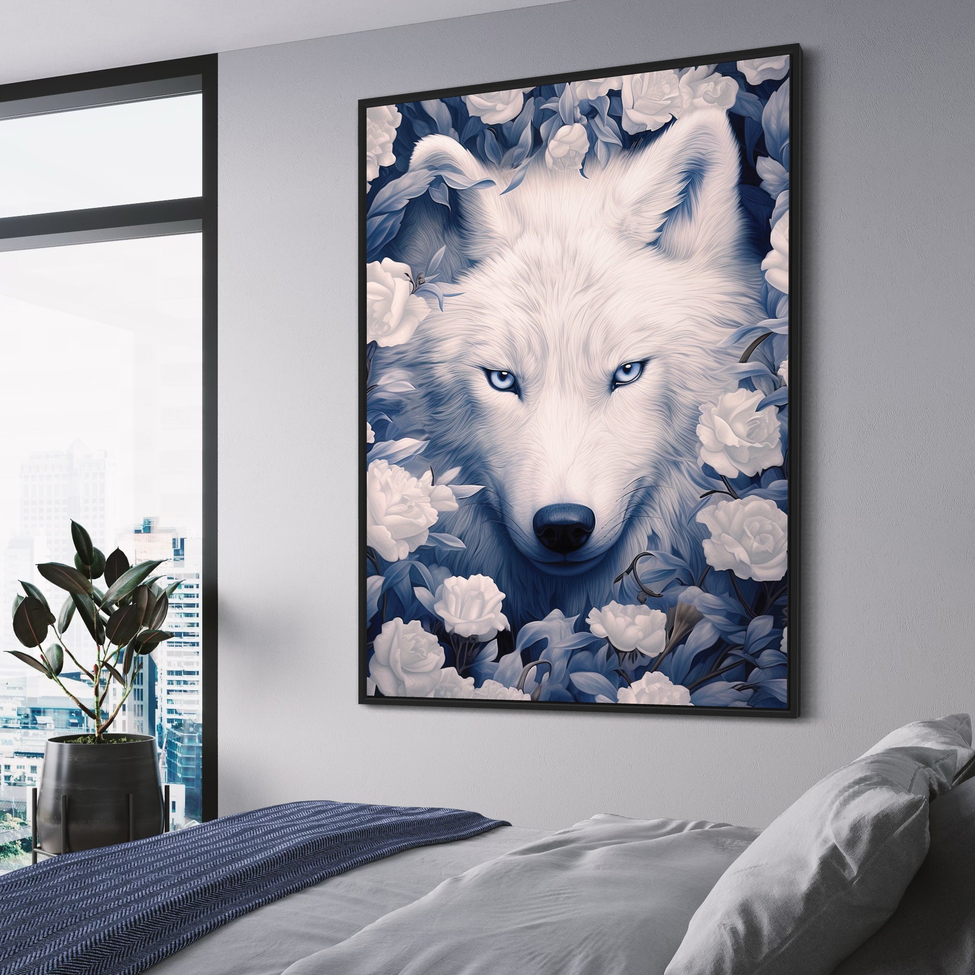 Wolf Art Print, White Wolves, Winter Werewolf Wall Art, Twilight Poster ...