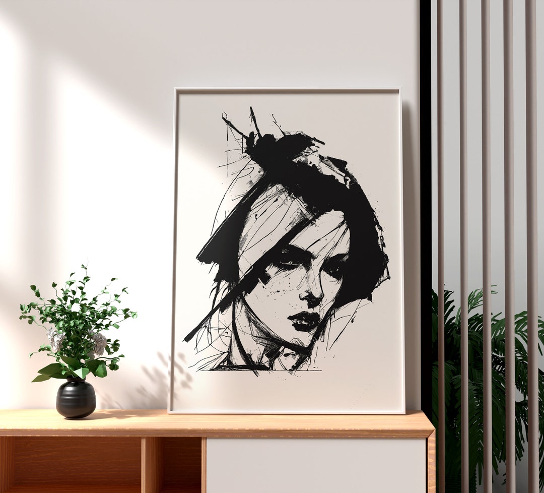 Japanese Ink Art, Traditional Japan Abstract Artwork, Classic Asian ...