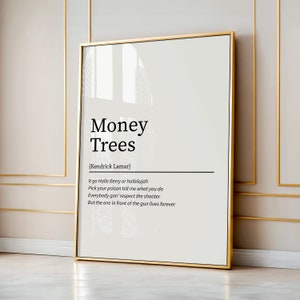 Kendrick Lyrics Art Print, Hip Hop Wall Art, Rap Bars Artwork, Modern ...