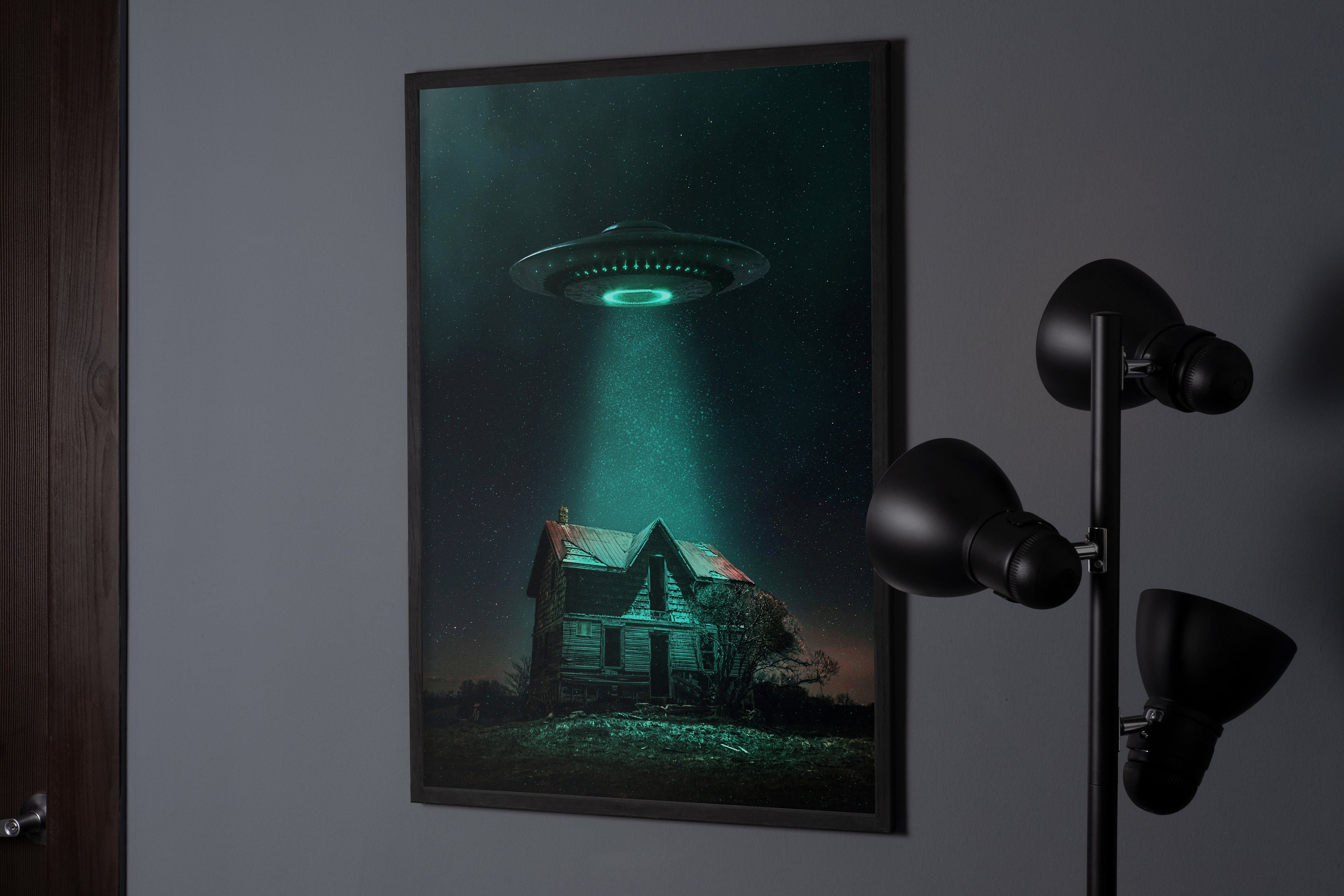 Alien UFO Print Alien Wall Art for Sci-fi Fans Conspiracy - Etsy UK