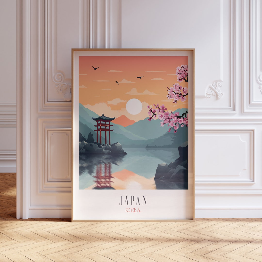 Japanese Shrine Lofi Art, Anime Vibe Poster, Japan Travel Wall Art ...
