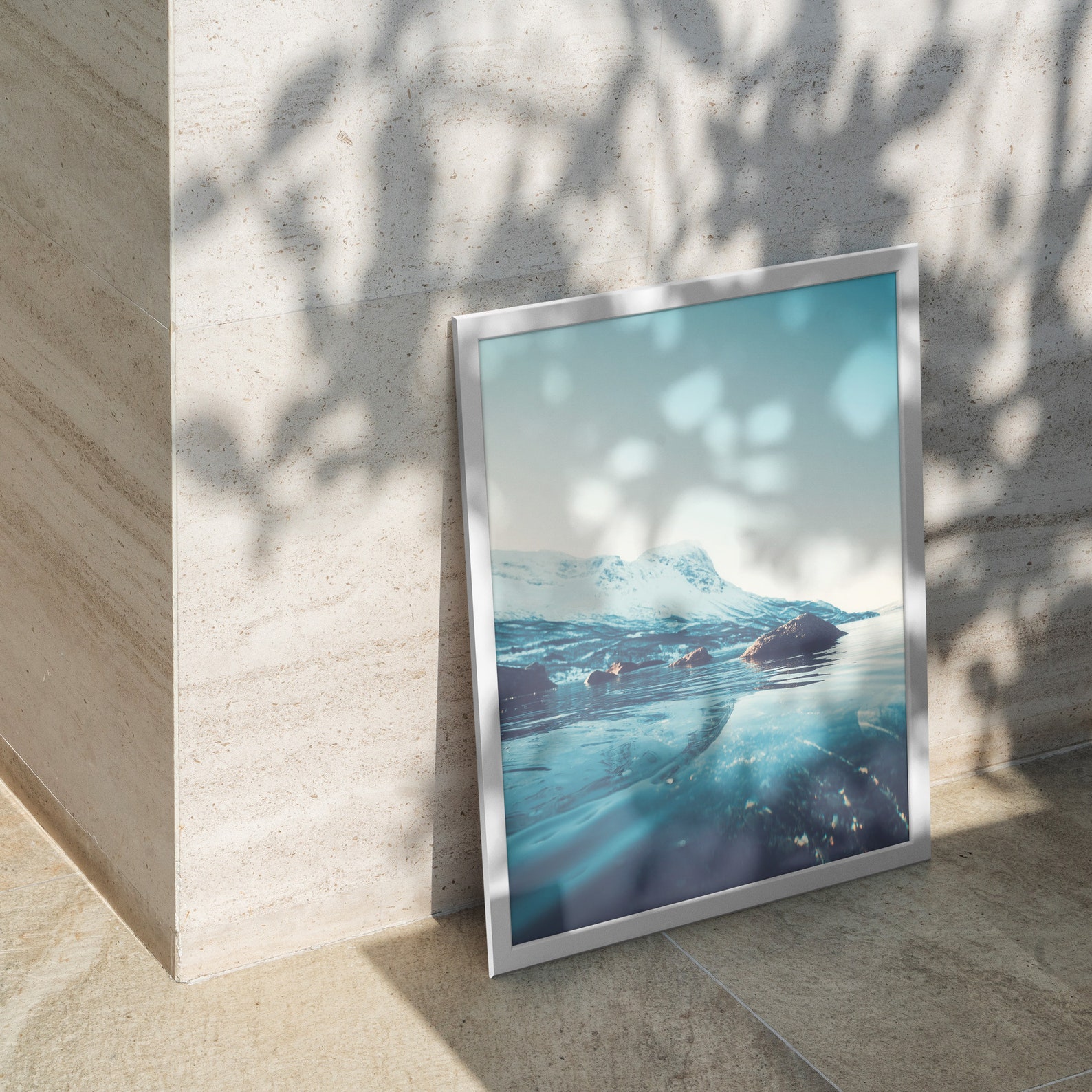 Winter Mountain Sea Photography Art Print, Ocean Wall Art, Antarctica ...