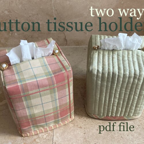 Quilting Two Way Tissue Holder Pattern SEWING PATTERN for - Etsy