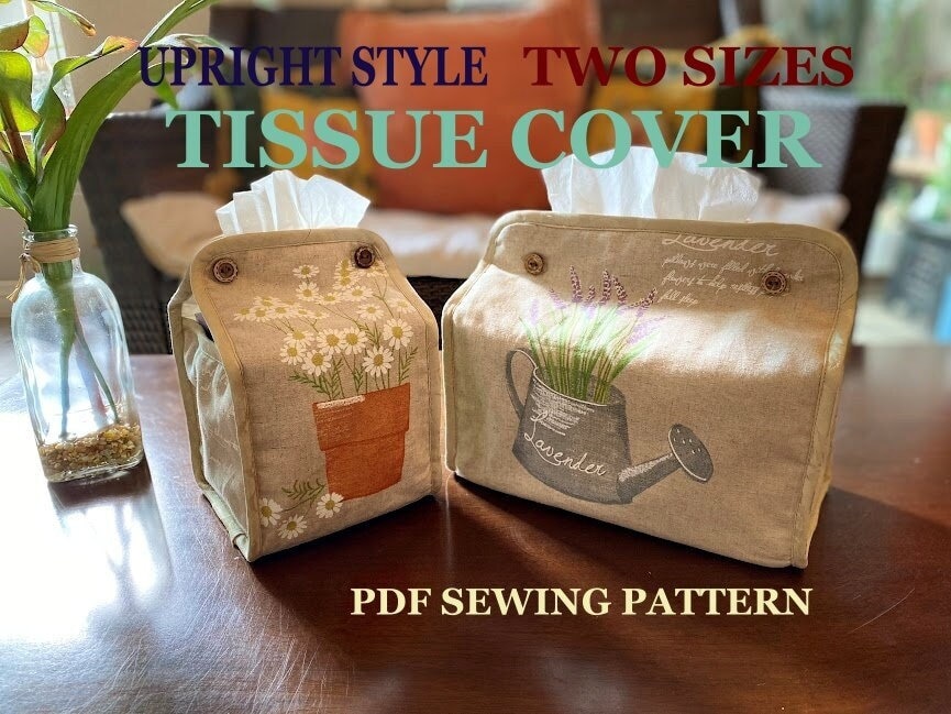 Two Sizes Tissue Holder Sewing Pattern, İNSTANT DOWNLOAD, Pdf File ...