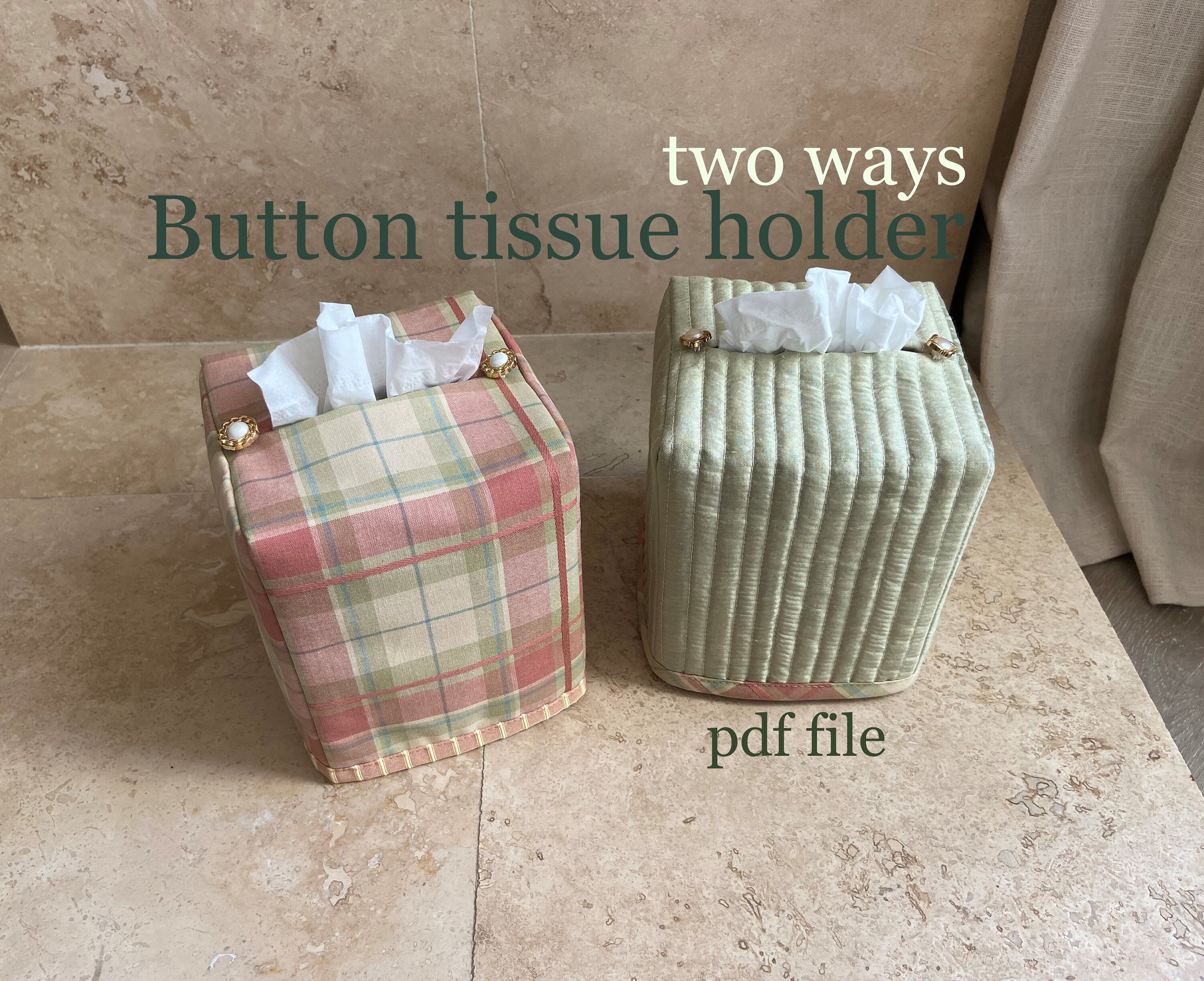 Quilting Two Way Tissue Holder Pattern SEWING PATTERN for | Etsy