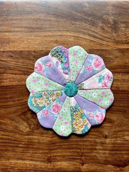 Downloadable PDF Sewing Pattern Patchwork Flower Trivet - Etsy Australia