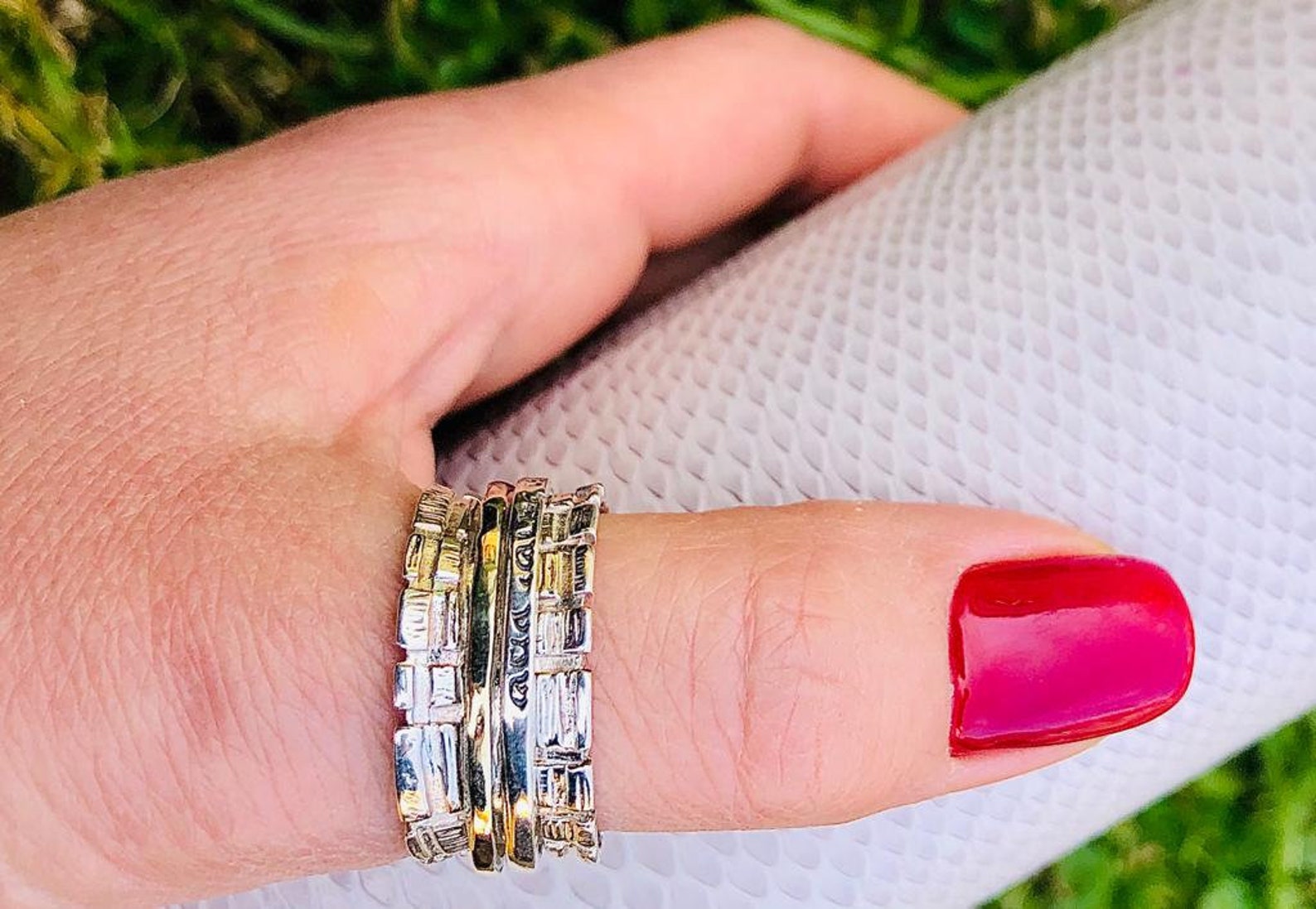 Shema Israel Ring 9K Gold and Silver Jewish Ring Kabbalah | Etsy