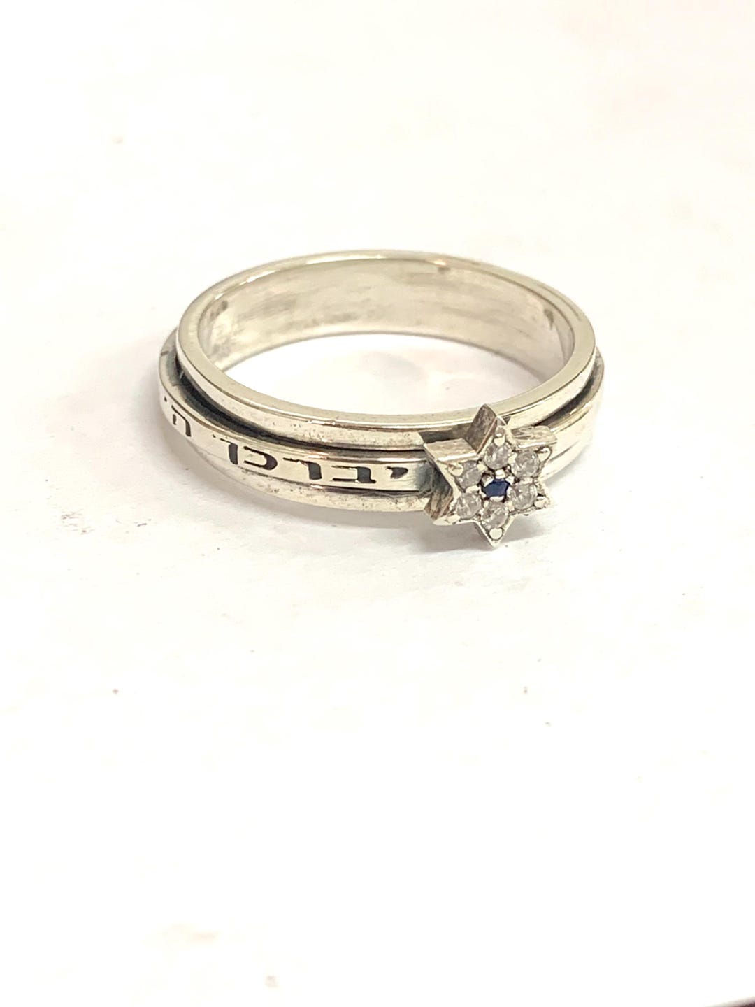 God Bless You and Keep You Spinner Ring,hebrew Spinner Ring,925 Silver ...