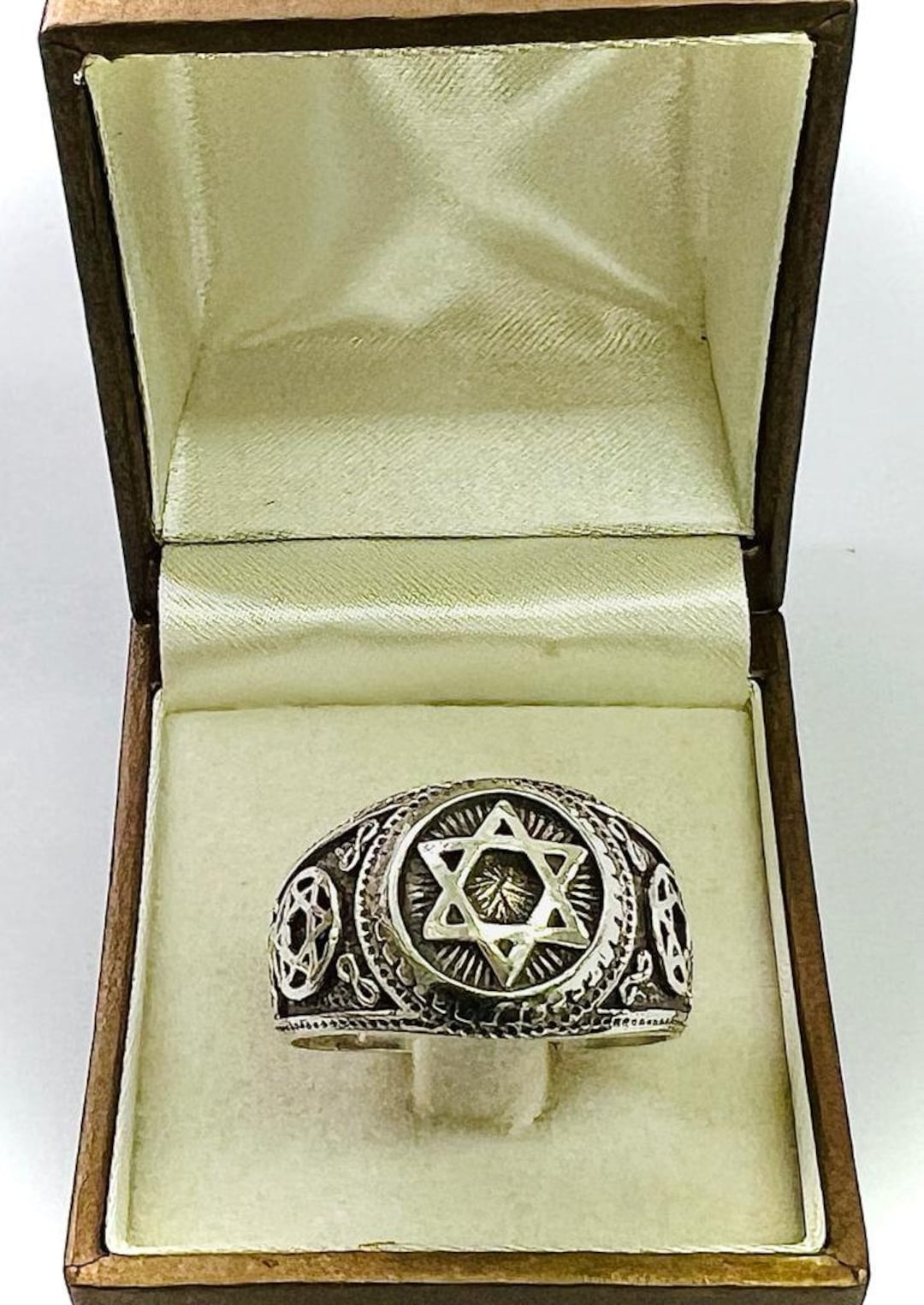 Star of David Ring,magen David Ring for Men, 925 Silver Ring, Israeli ...