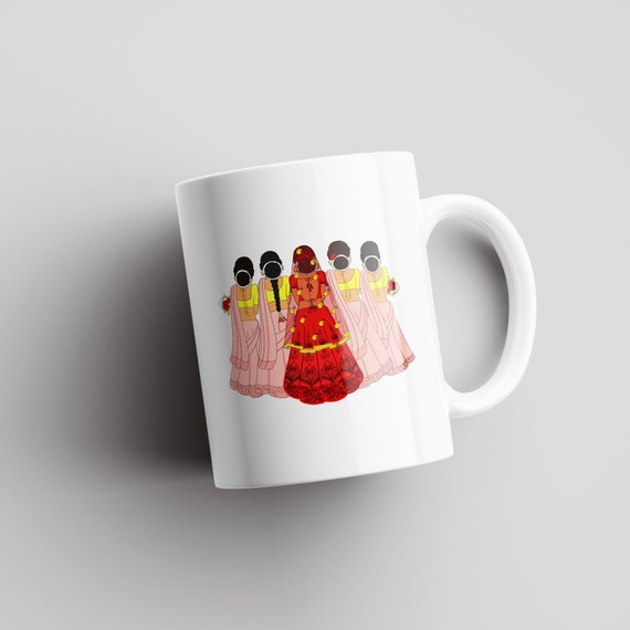 Bridesmaids Desi Mugs Indian Mugs South Asian - Etsy