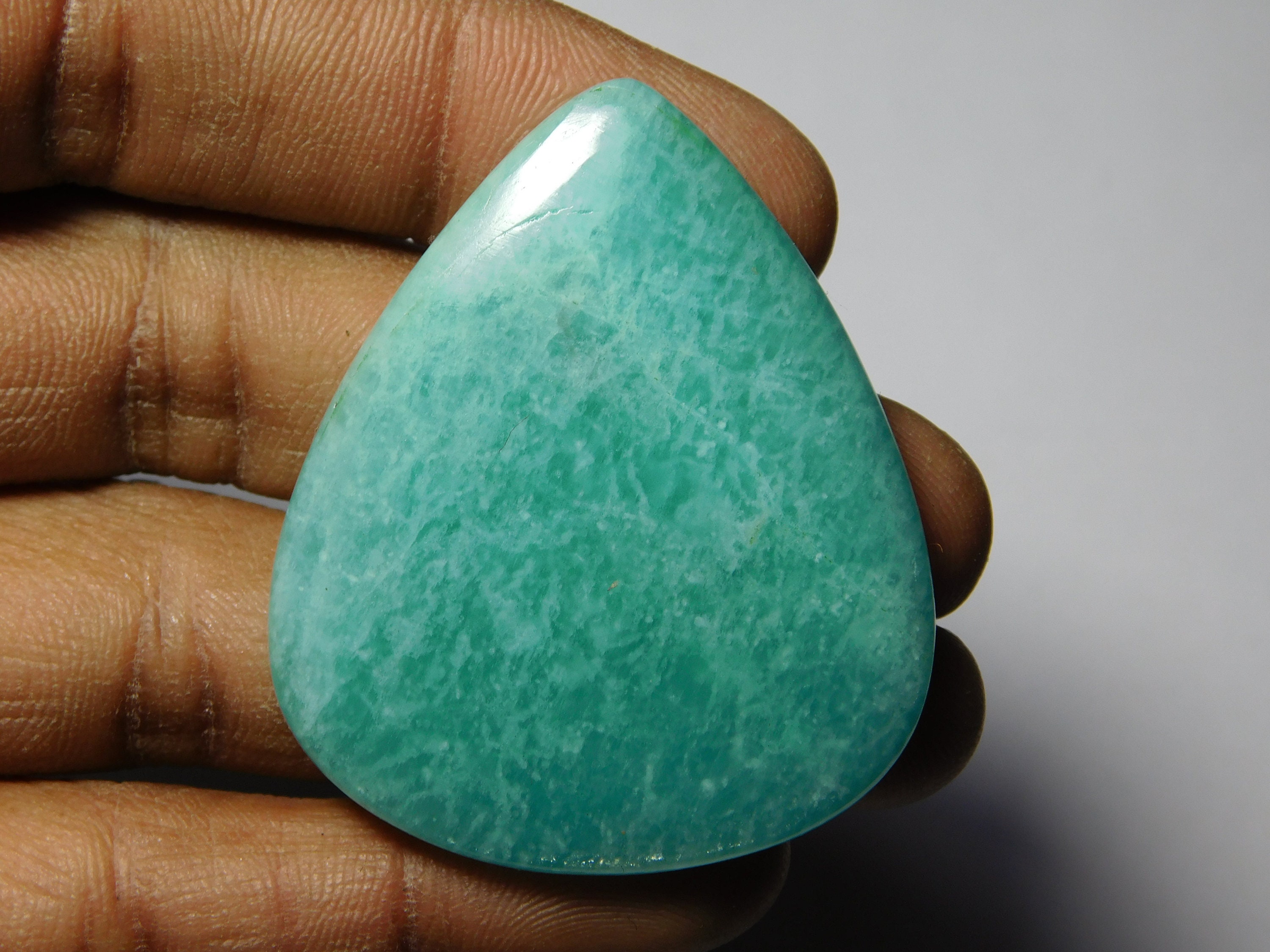 Natürliche Amazonit Amazonit Edelstein Amazonit Cabochon | Etsy