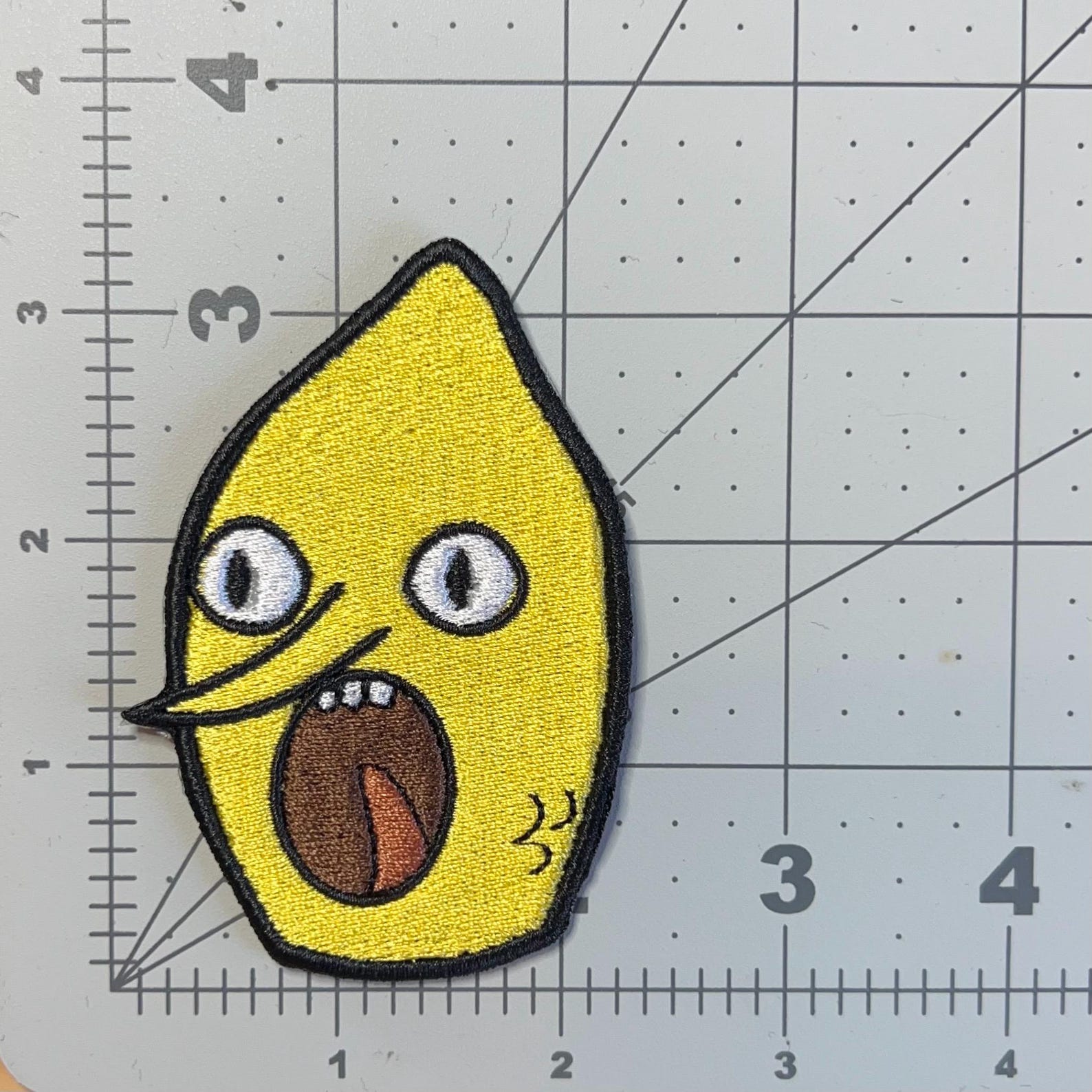 Lemongrab Embroidered Patch - Adventure Time Cartoon - Iron on / Sew On ...