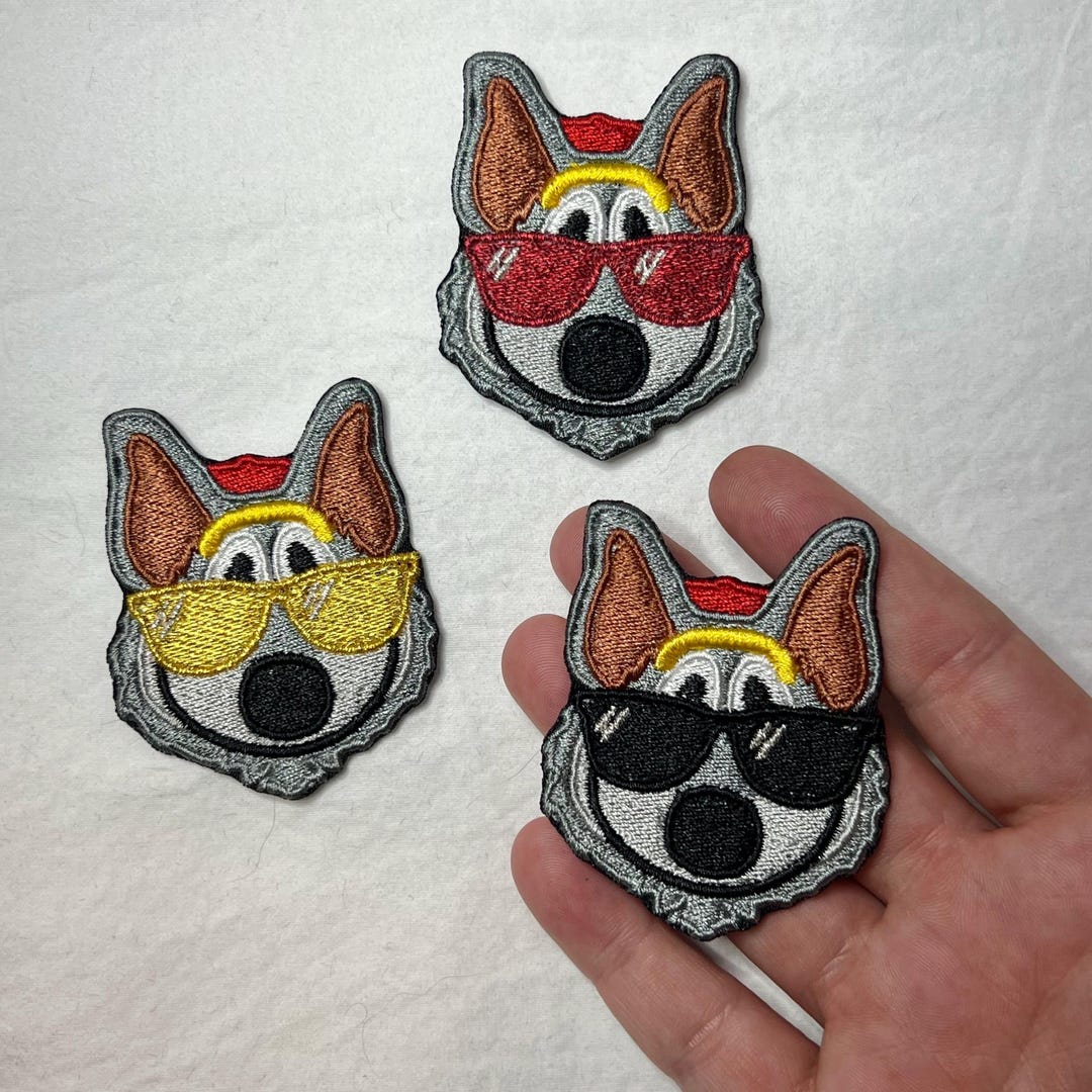 KC Wolf Embroidered Patch • Chiefs • Kansas City • Football • Iron on ...