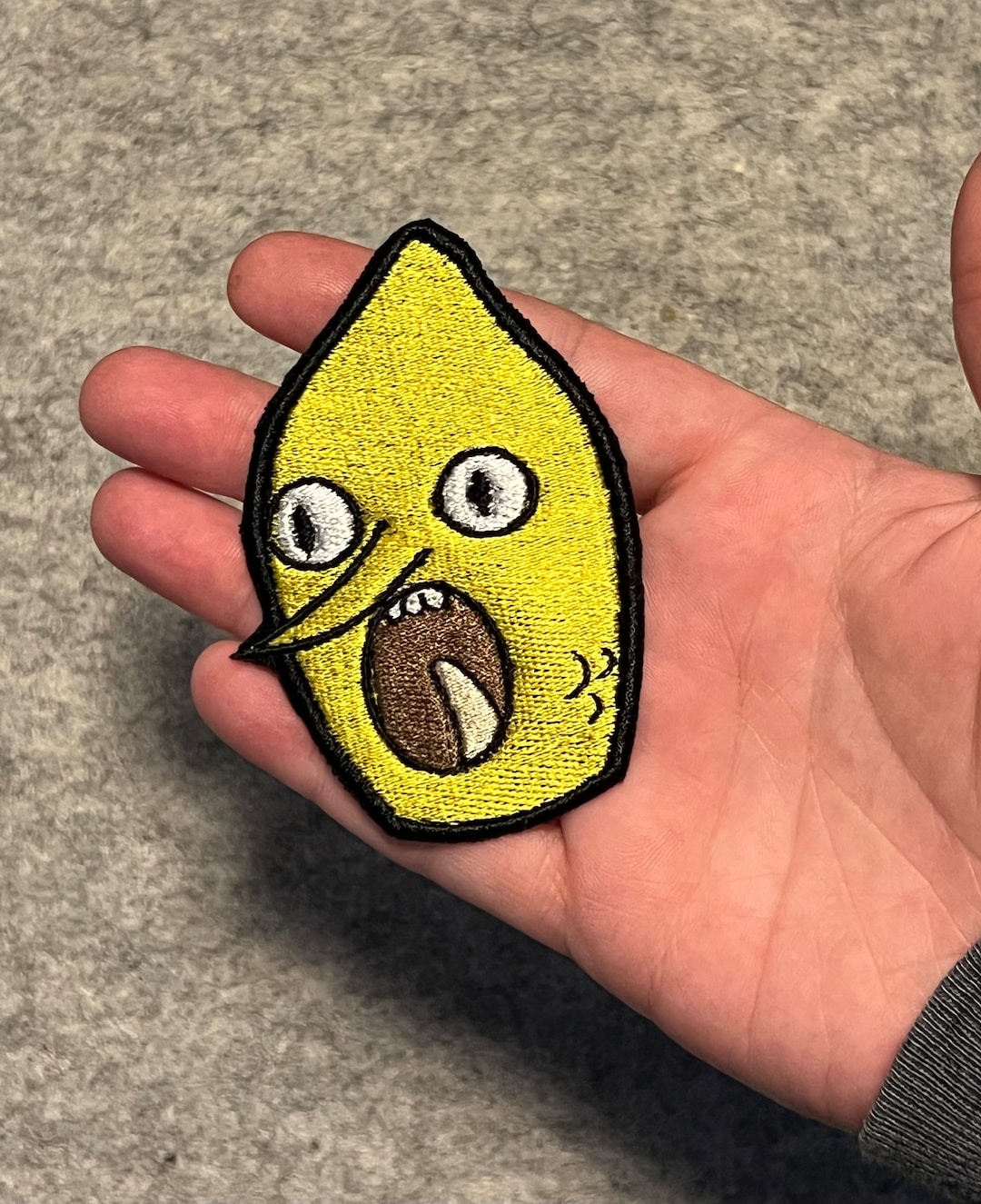 Embroidered Patch Lemongrab Adventure Time Iron on or Sew on Velcro ...