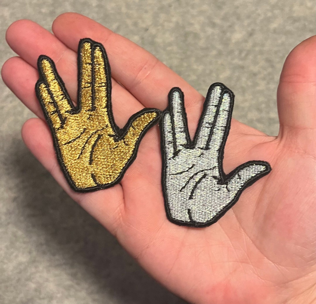 Embroidered Patch Live Long and Prosper Hand • Star Trek • Vulcan ...