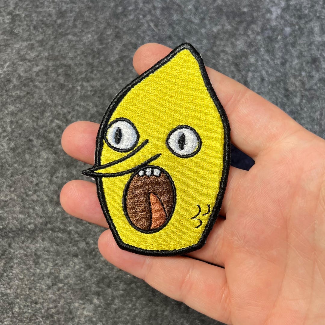 Lemongrab Embroidered Patch - Adventure Time Cartoon - Iron on / Sew On ...