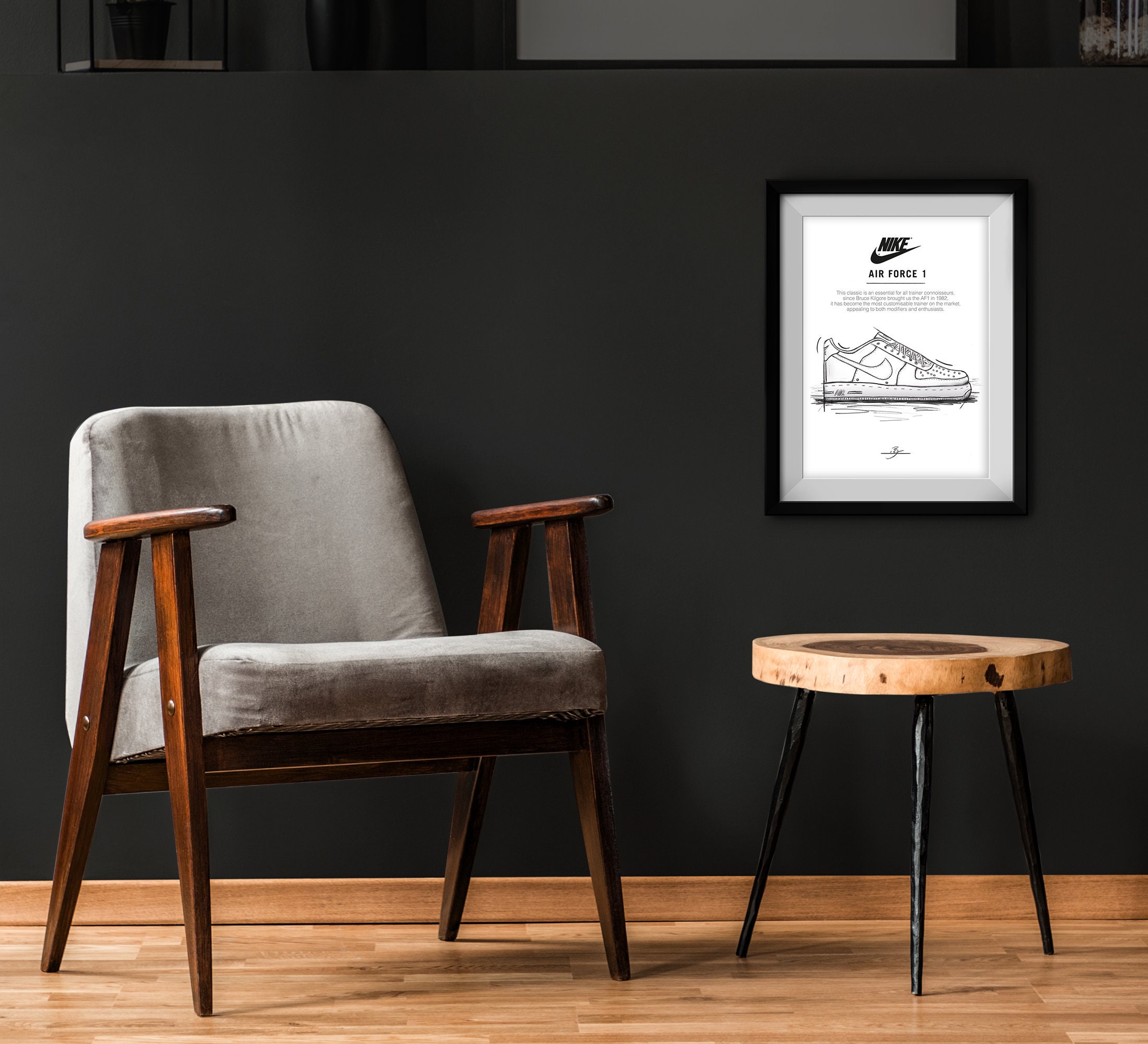 Nike Air Force 1 Trainer Print. A3 and A4. - Etsy UK