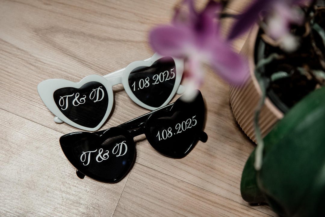 Personalized Wedding Sunglasses Decal, DIY Lettering - Etsy