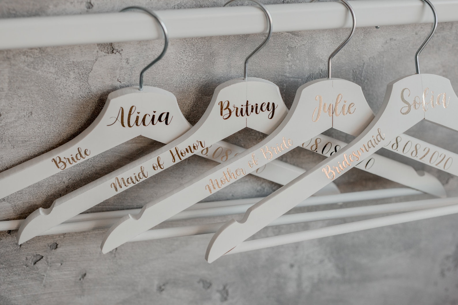 Custom Hangers Decal Set for Wedding, Personalised Vinyl Stickers ...