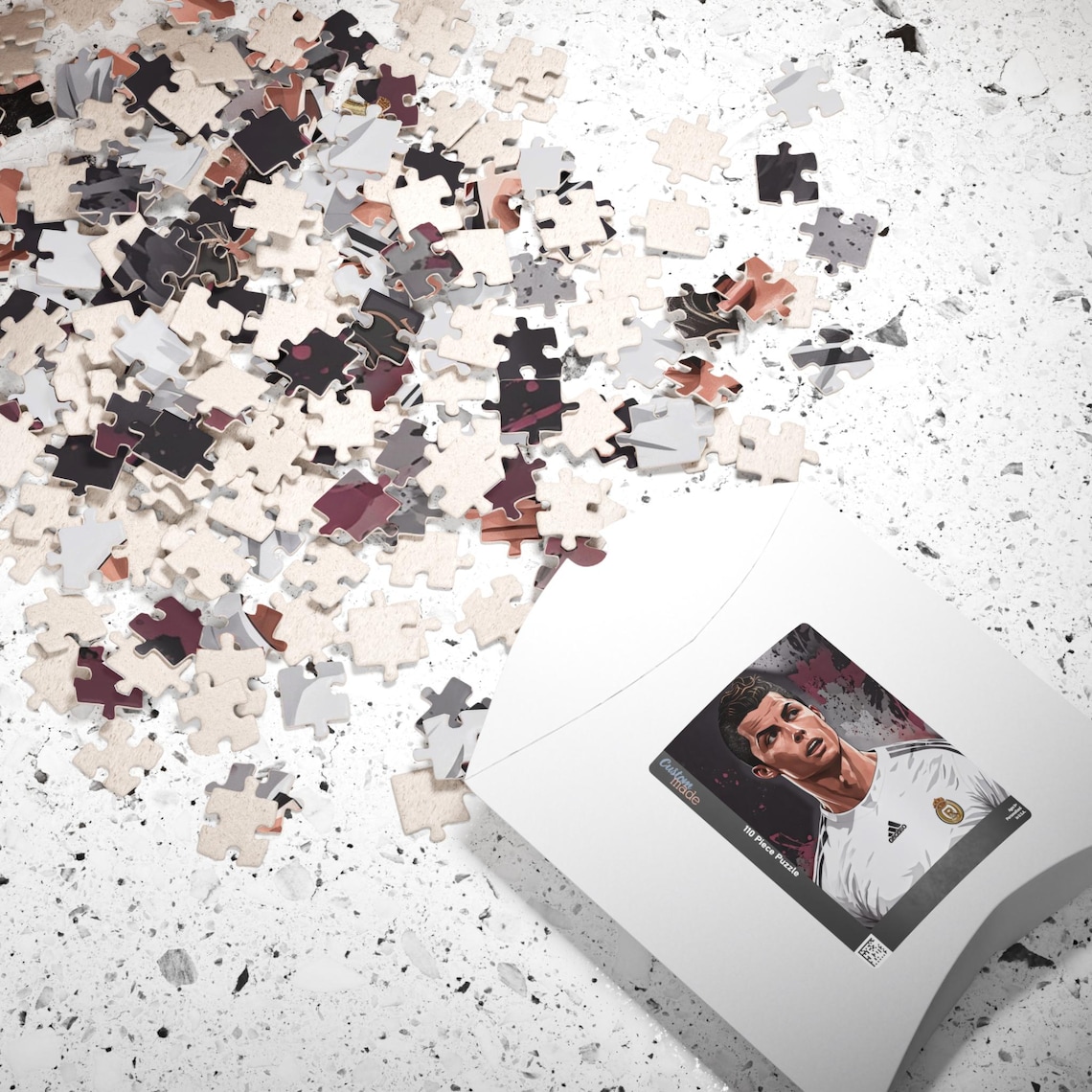 Cristiano Ronaldo Puzzle, Sports Puzzle, Gift for Soccer Fans, Family ...
