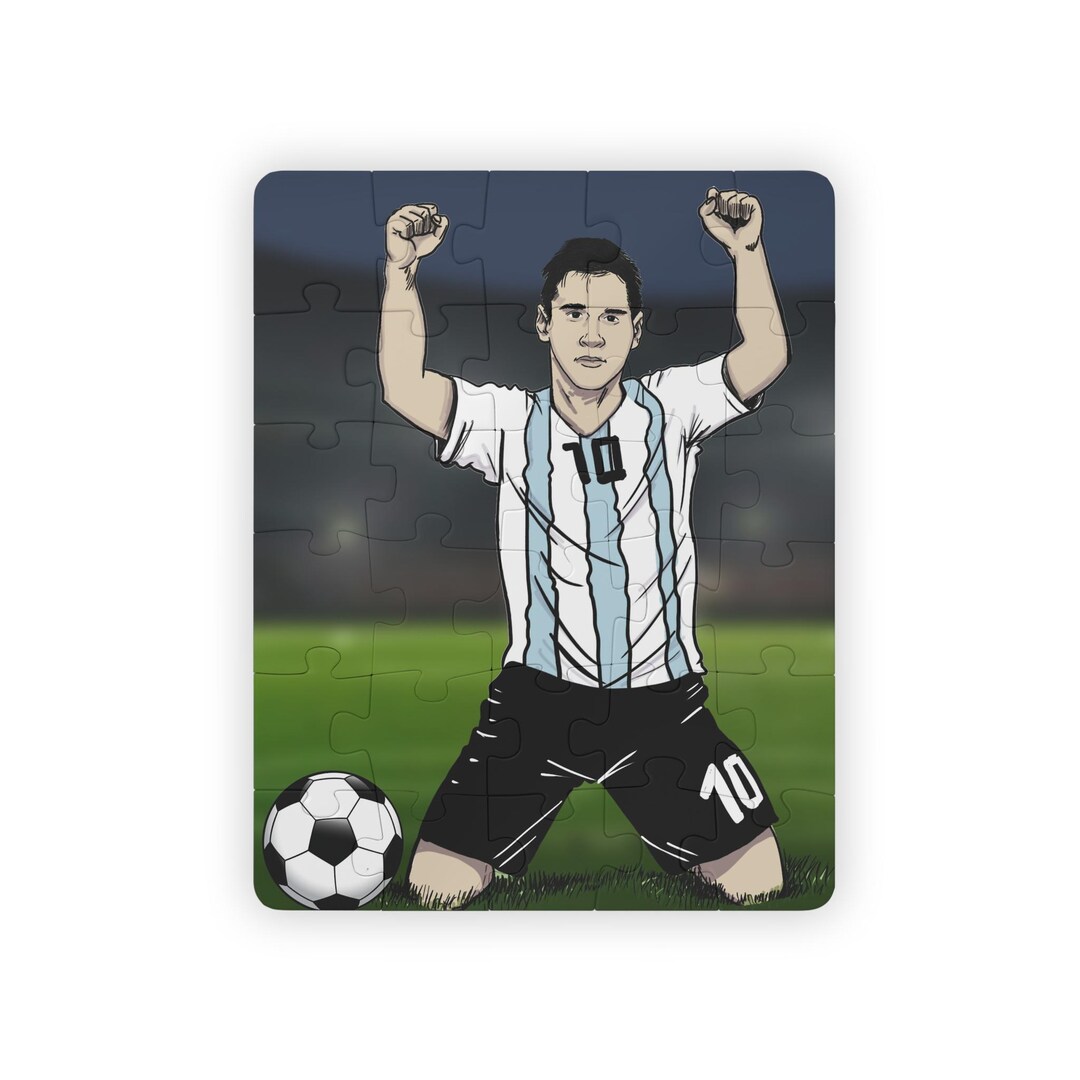 Lionel Messi Soccer Puzzle for Kids, 30-piece Cartoon Puzzle, Fun ...