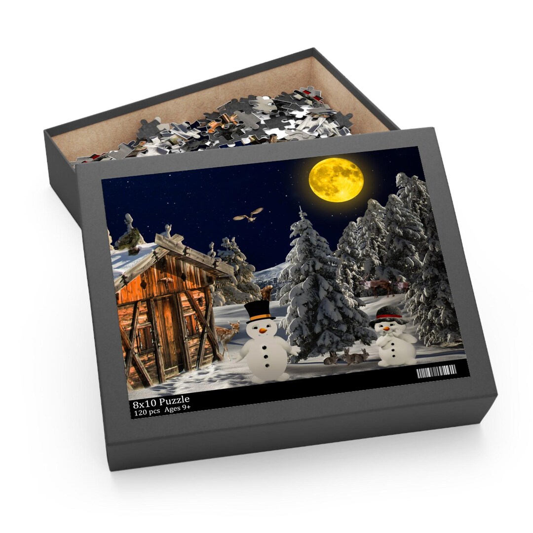 Winter Wonderland Puzzle - 120, 252, 500-piece | Cozy Family Activity ...