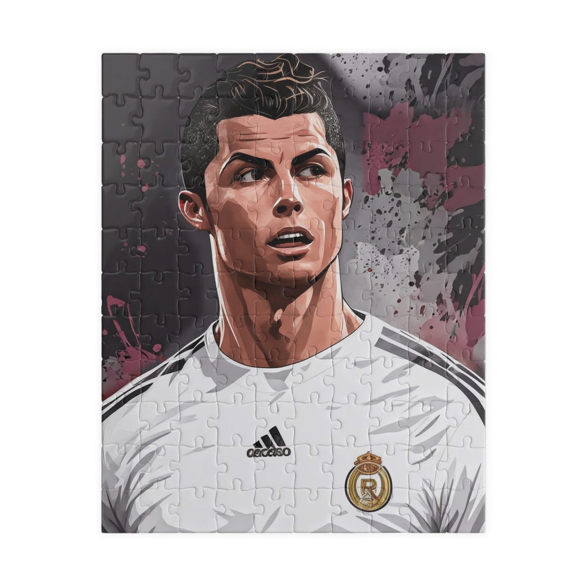 Cristiano Ronaldo Puzzle, Sports Puzzle, Gift for Soccer Fans, Family ...