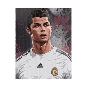 Cristiano Ronaldo Puzzle, Sports Puzzle, Gift for Soccer Fans, Family ...