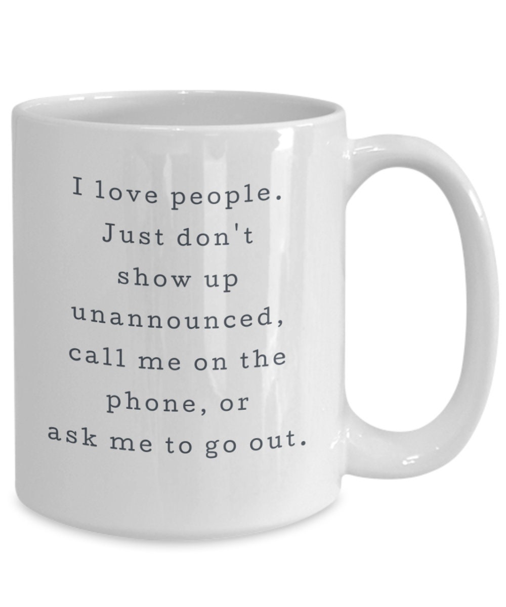 Tasse Introvertie Tasse De Personne De Personnes Cadeau Pour Introverti Tasse Damour De
