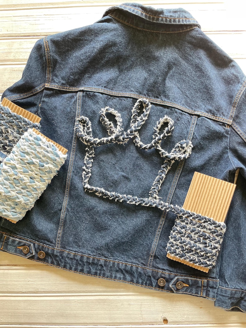 NARROW Handmade Braided DENIM Trim – Recycled Jean Strip for Clothing ...