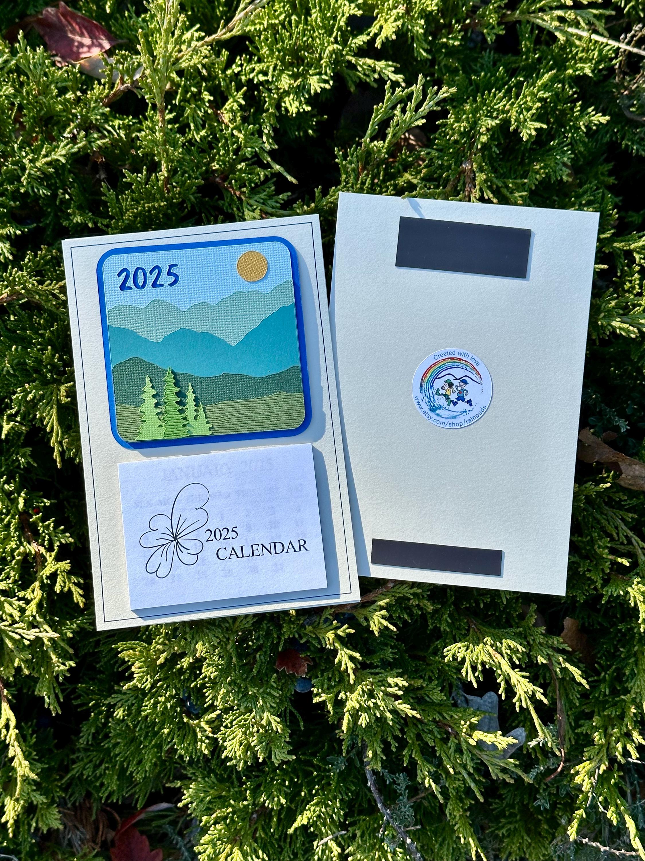 2025 Mini Magnetic Calendar - Mountains - Etsy