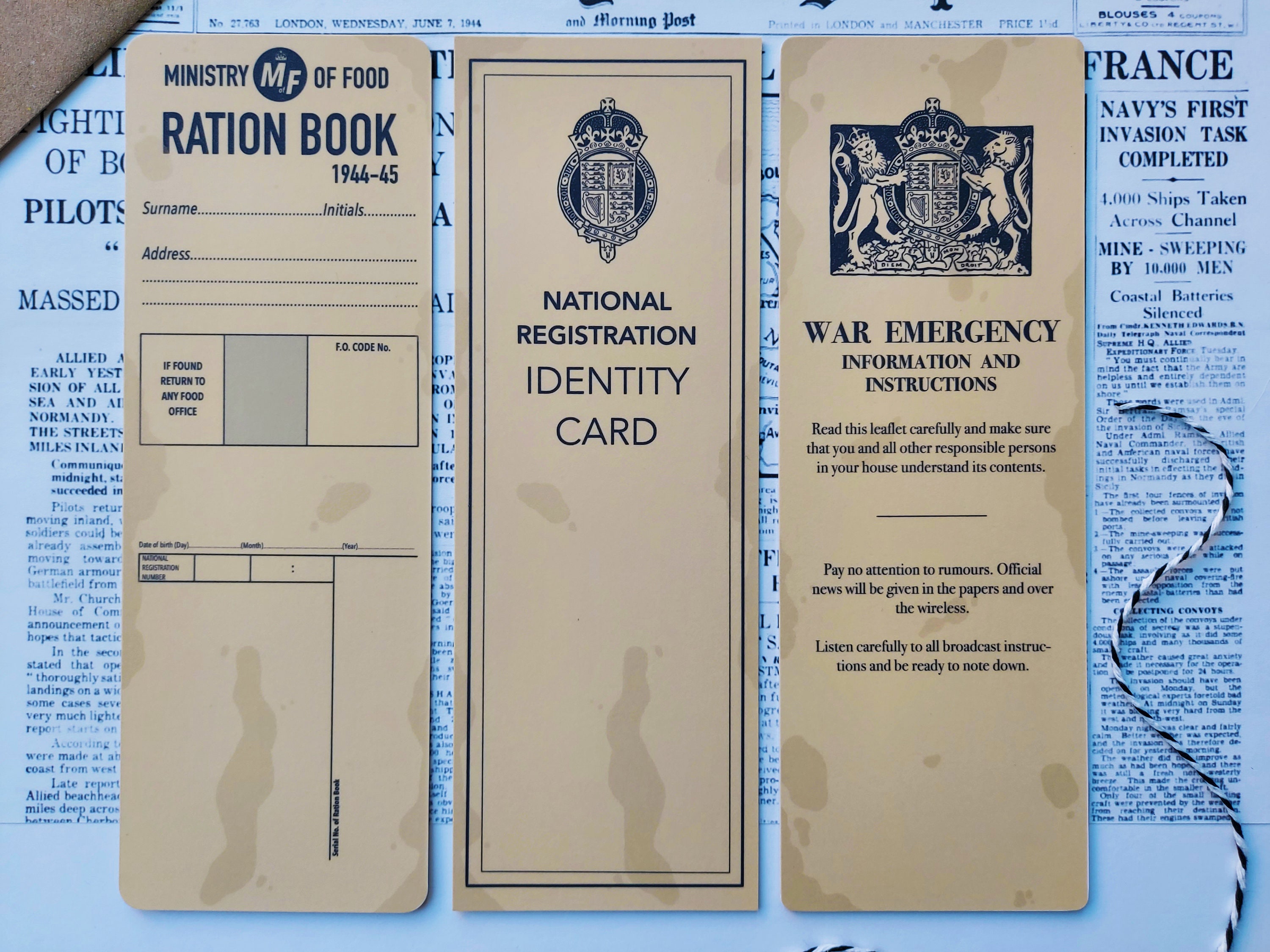 World War 2 Bookmark Bundle Vintage Style World War 2 | Etsy