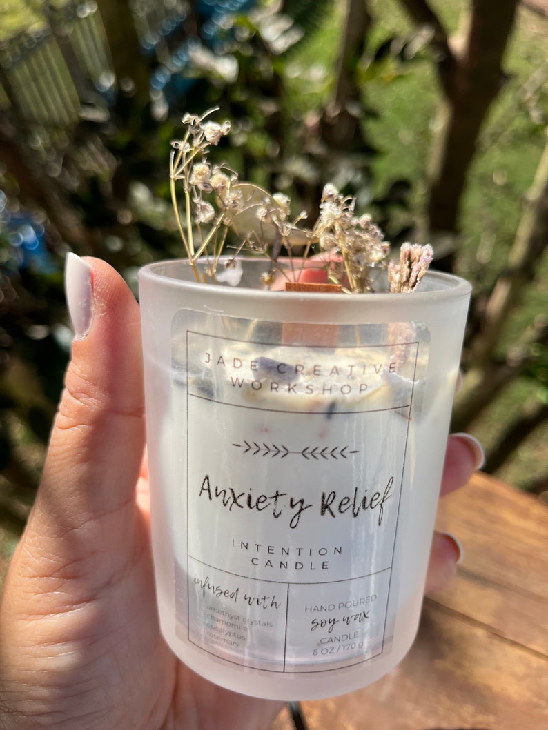 Anxiety Relief Gift Set, Calming Spa Set, Anxiety Relief Candle ...