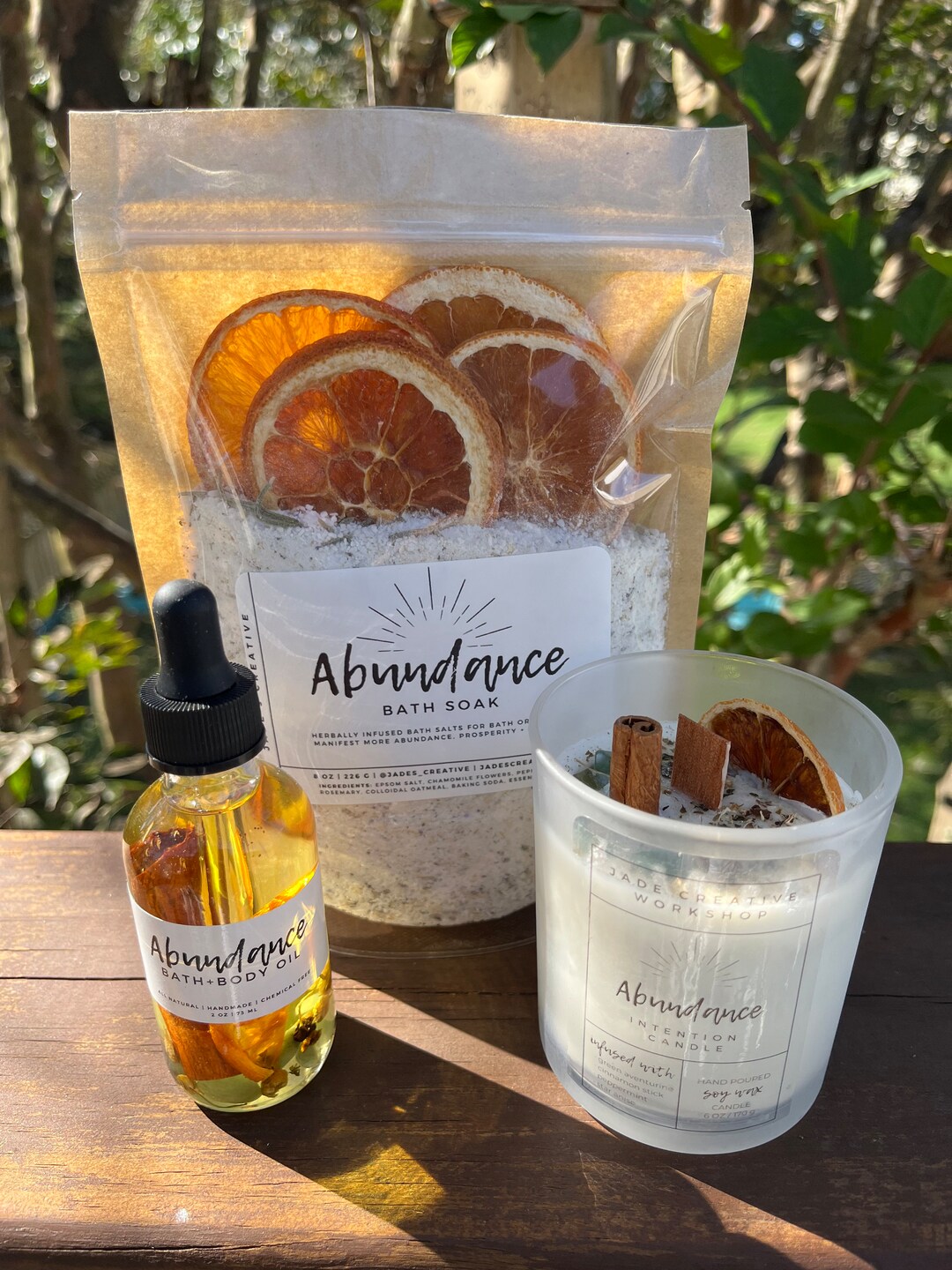 Abundance Gift Set, Abundance Candle, Abundance Intention Spell Oil ...