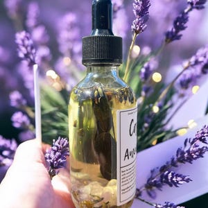 Anxiety Relief Body Oil, Calming All Natural Bath + Body Oil, Crystal ...